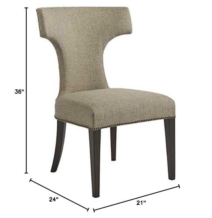 Universal Furniture Soliloquy Fabric Dining Side Chair in Gray