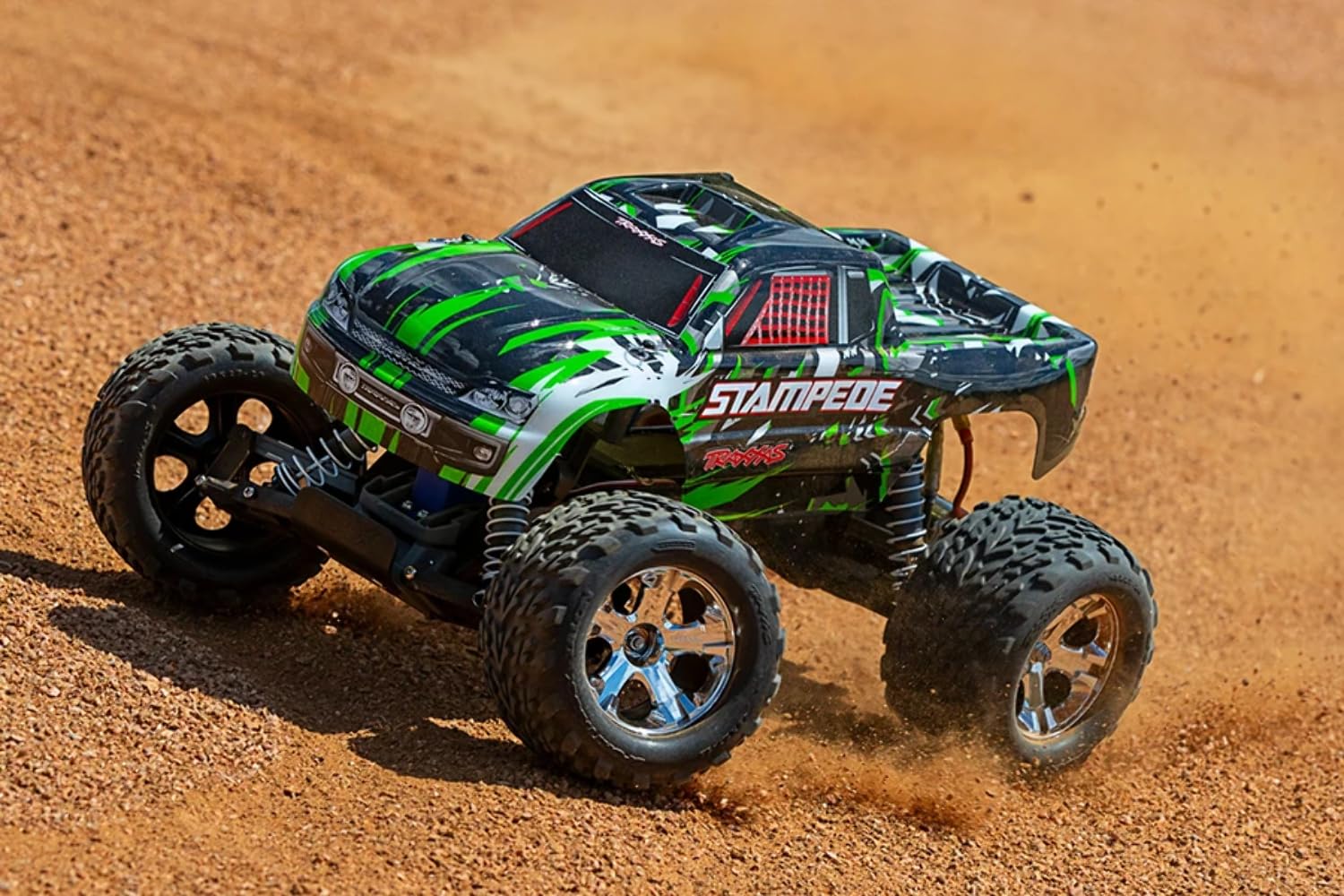 Traxxas 36054-4-GRN Stampede: 1/10 Scale Monster Truck w/ TQ 2.4GHz Radio System