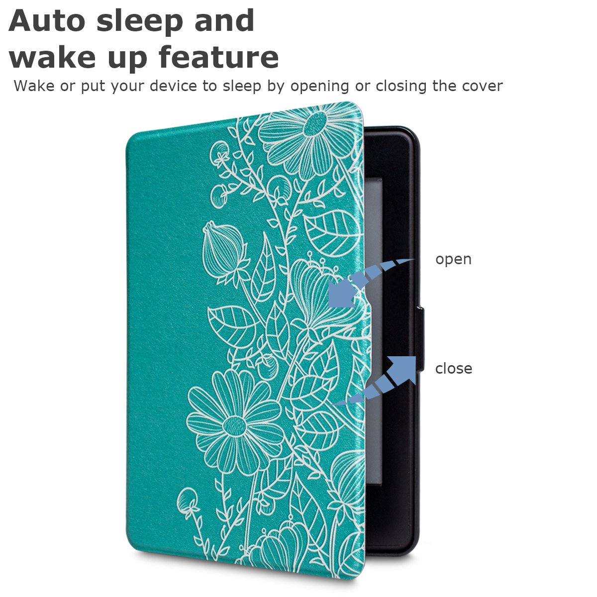 WALNEW Case for 6β Kindle Paperwhite 2012-2017(Model No.EY21 or DP75SDI) - PU Leather Case Smart Protective Cover Only Fits Old Generation Kindle Paperwhite Prior to 2018