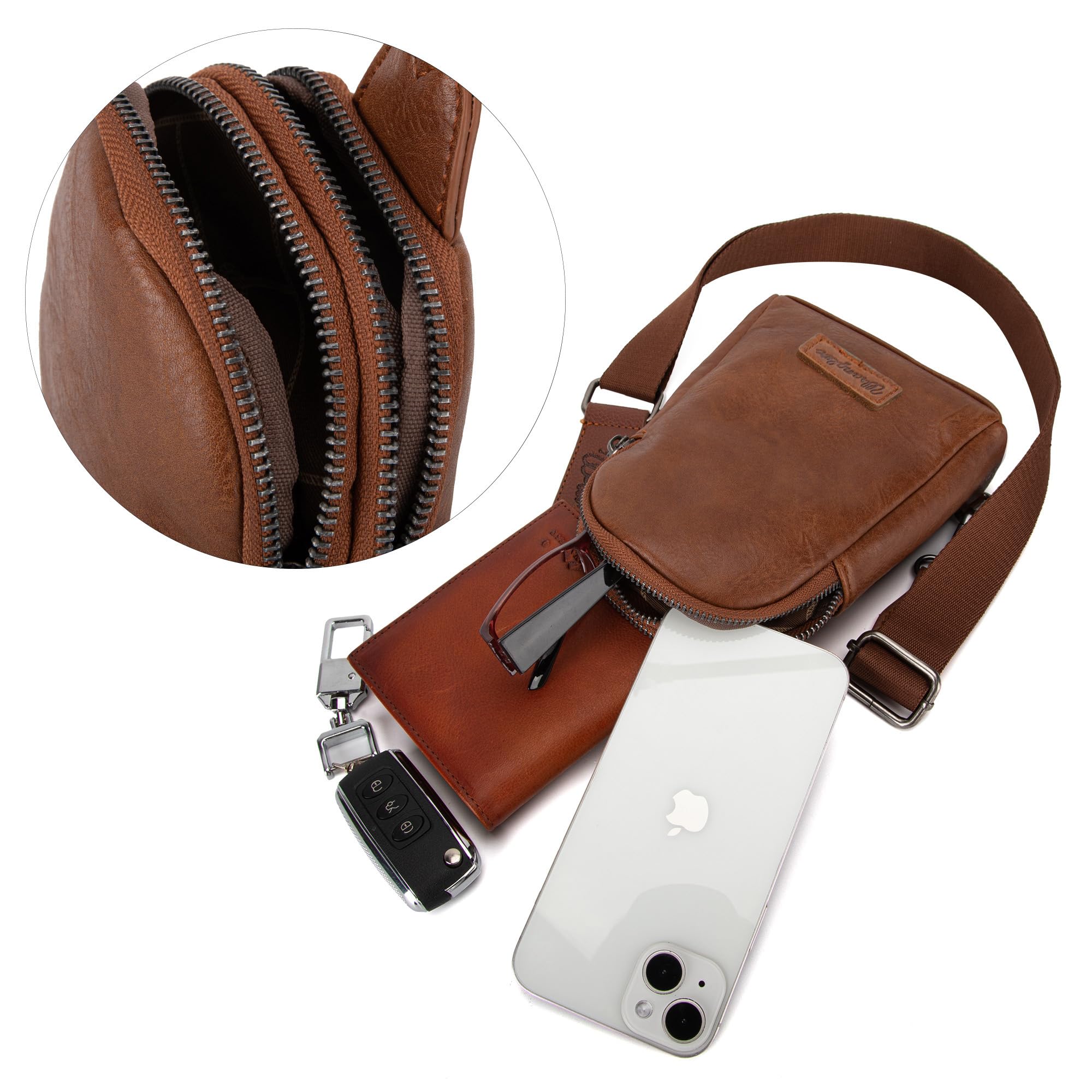Wrangler Crossbody Bags for Women Chic Sling Bag and Purses for Women with Adjustable Strap Gift for Women