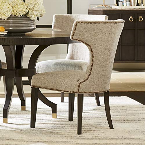 Universal Furniture Soliloquy Fabric Dining Side Chair in Gray