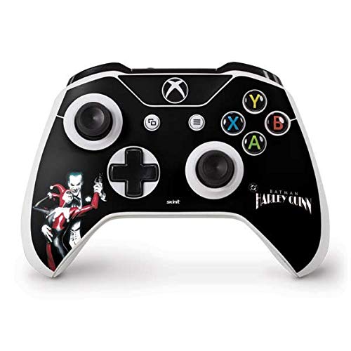 Skinit Decal Gaming Skin compatible with Xbox One S Controller - Officially Licensed Warner Bros Harley Quinn and The Joker Design