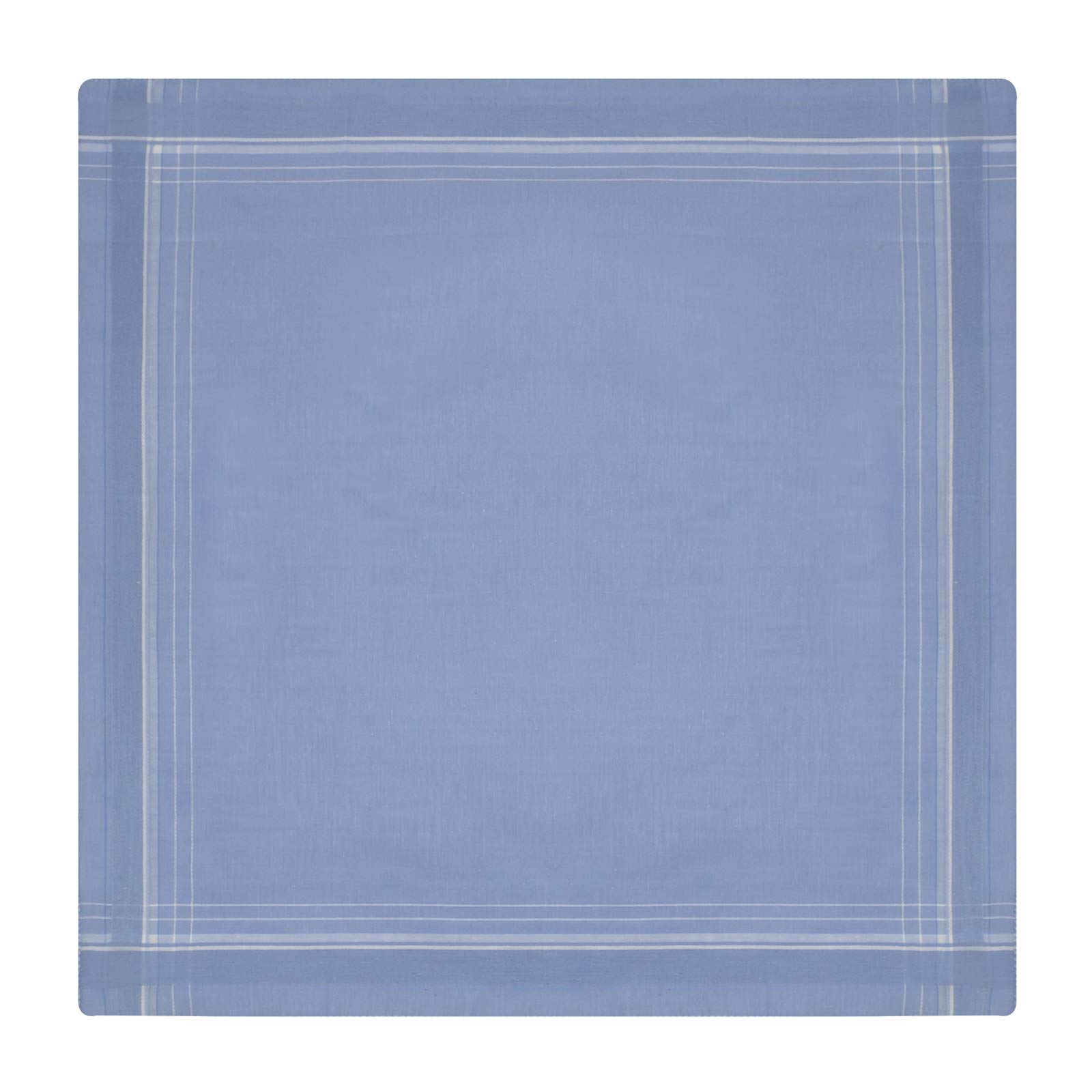 Zenssia Men's Soft Cotton Handkerchiefs Assorted Color with Stripe 6 Piece Gift Set Pattern 2