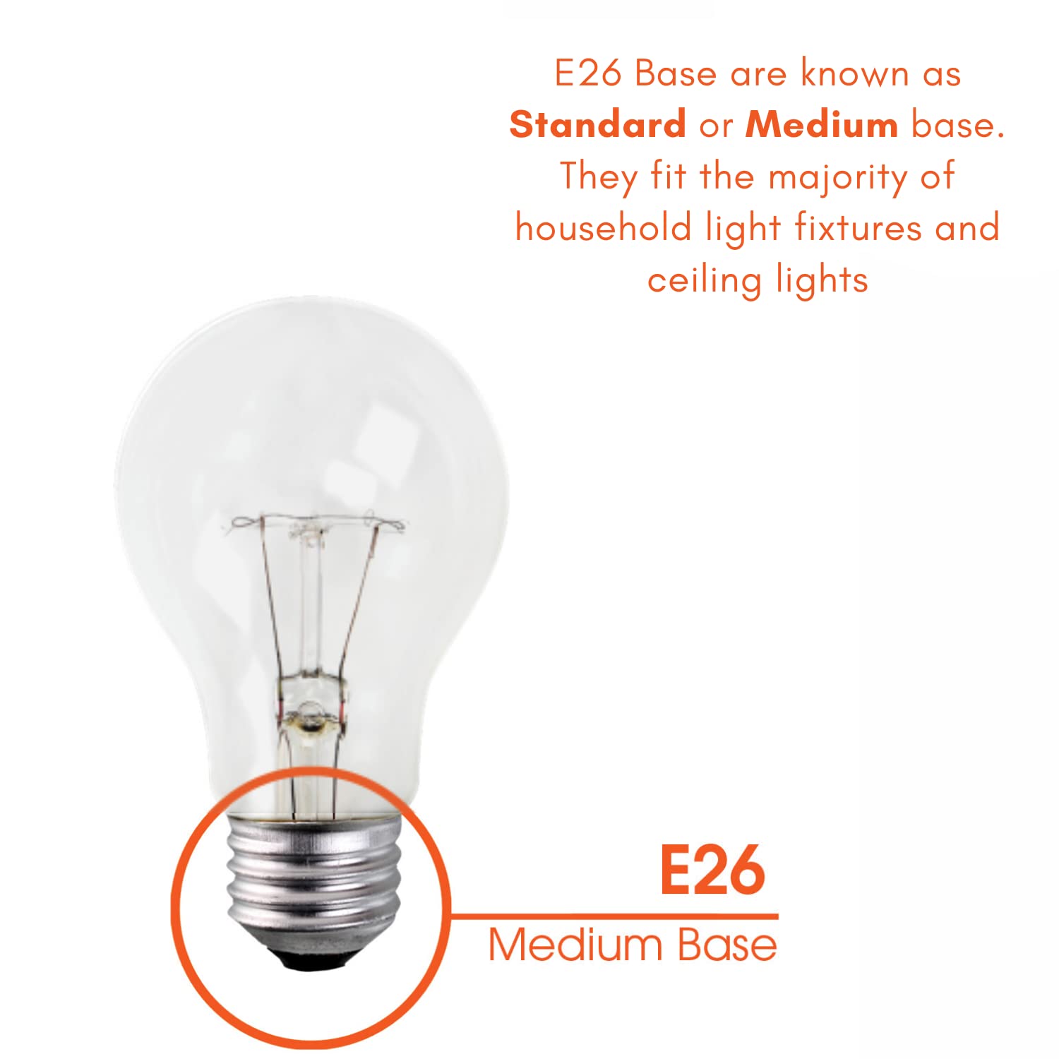 Xtricity A19 Clear Incandescent Rough Service Light Bulb, 60 Watt, Long Life - 10,000 Hours, 2700K Soft White, E26 Medium Base, 490 Lumens, 130V (6 Pack)