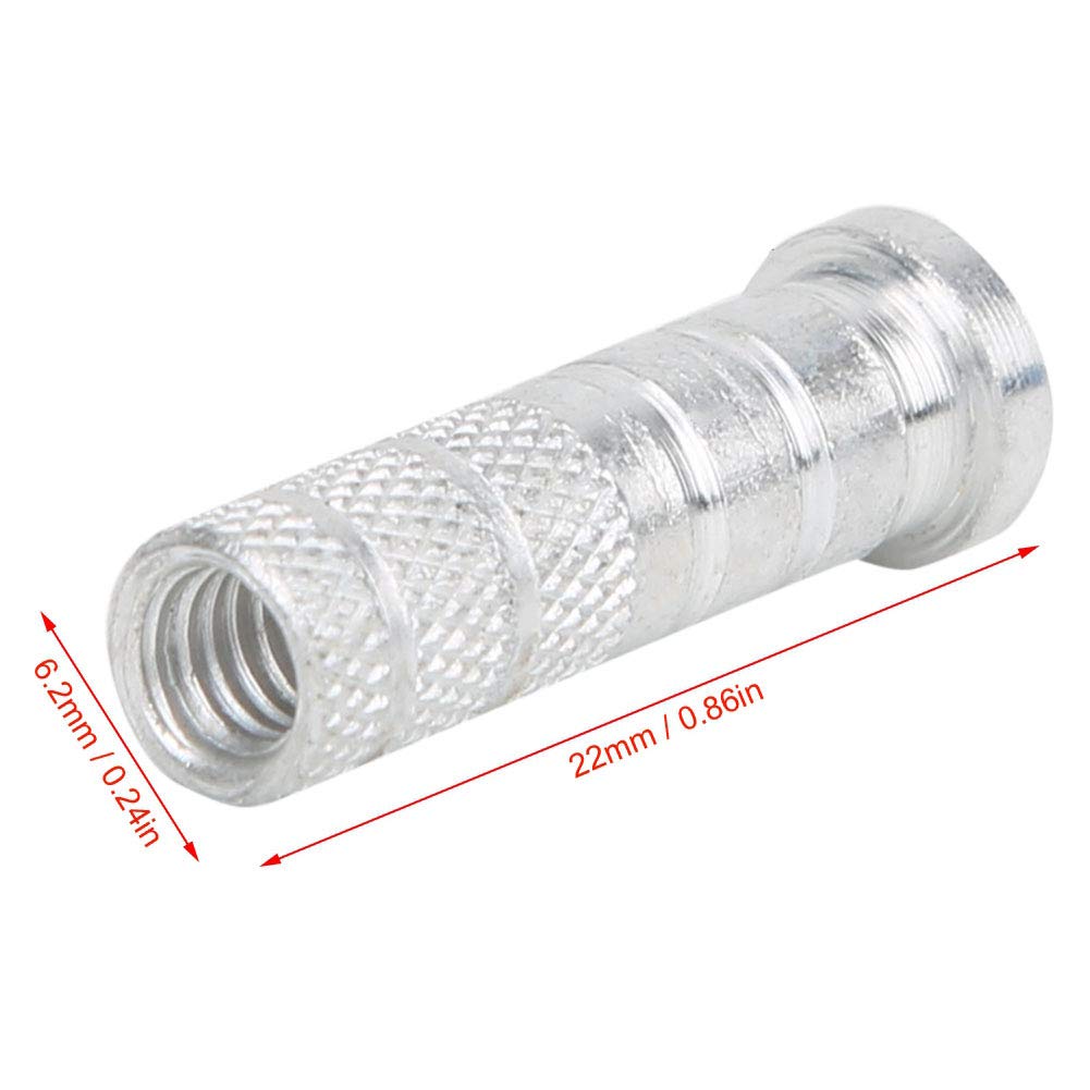 Zerone 12Pcs Replacements Archery Base Inserts, Standard 6.2mm/0.24in Aluminum Carbon Arrow Shaft Hunting Accessory