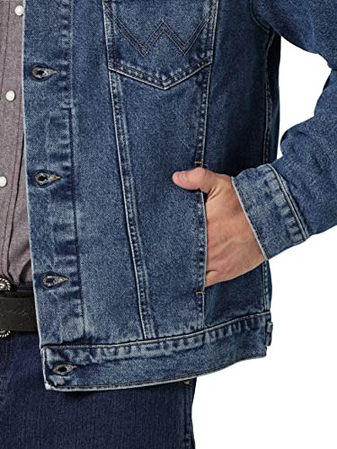 Wrangler Men's Cowboy Cut Western Unlined Denim Jacket, Stonewash, XX-Large