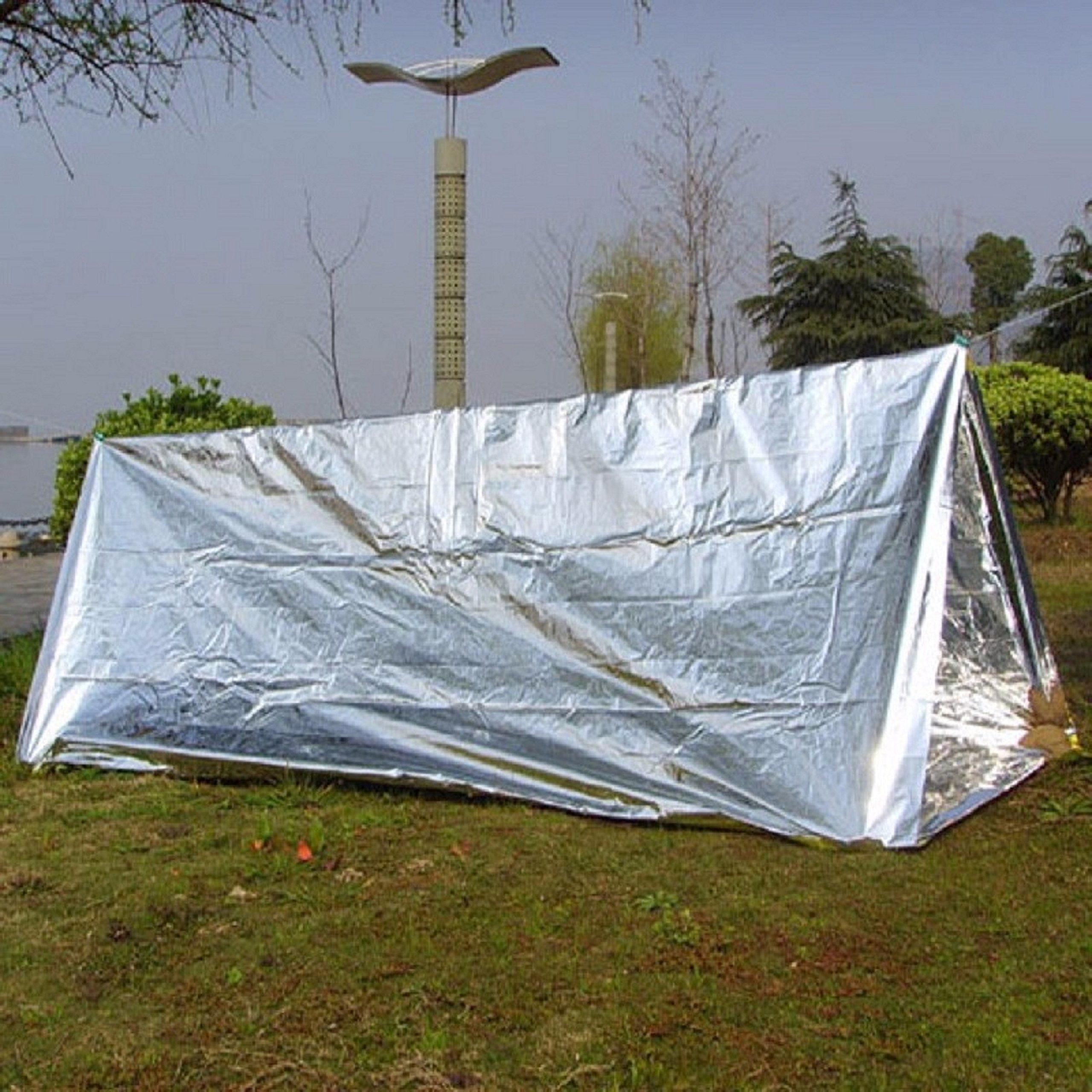 Wealers Family Pack 2 Person Emergency Survival Cold Weather Thermal Reflective Shelter Tent (Pack of 3)