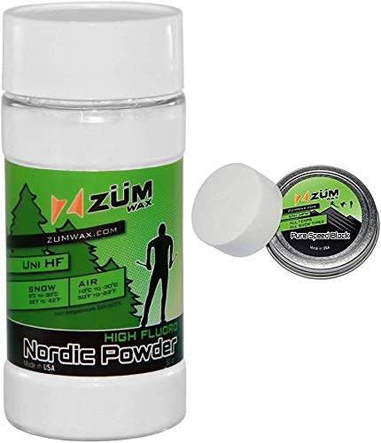 ZUMWax HIGH Speed Powder and Block Ski/Snowboard/Nordic/Cross-Country ā Super Nano Racing Technology - Super-Fast!!! Environmentally Friendly & Non-Toxic! Fully TSCA Compliant!!!