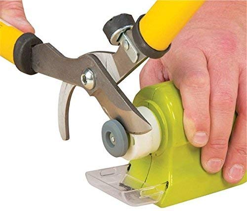 Whitecloud Electric Knife sharpner Motorized Sharpening Swifty Knives Power Sharpener Precision Scissors Sharp Tool Home Kitchen Electric Grind Machine Electric Knife Sharpener (Steel) 278-63