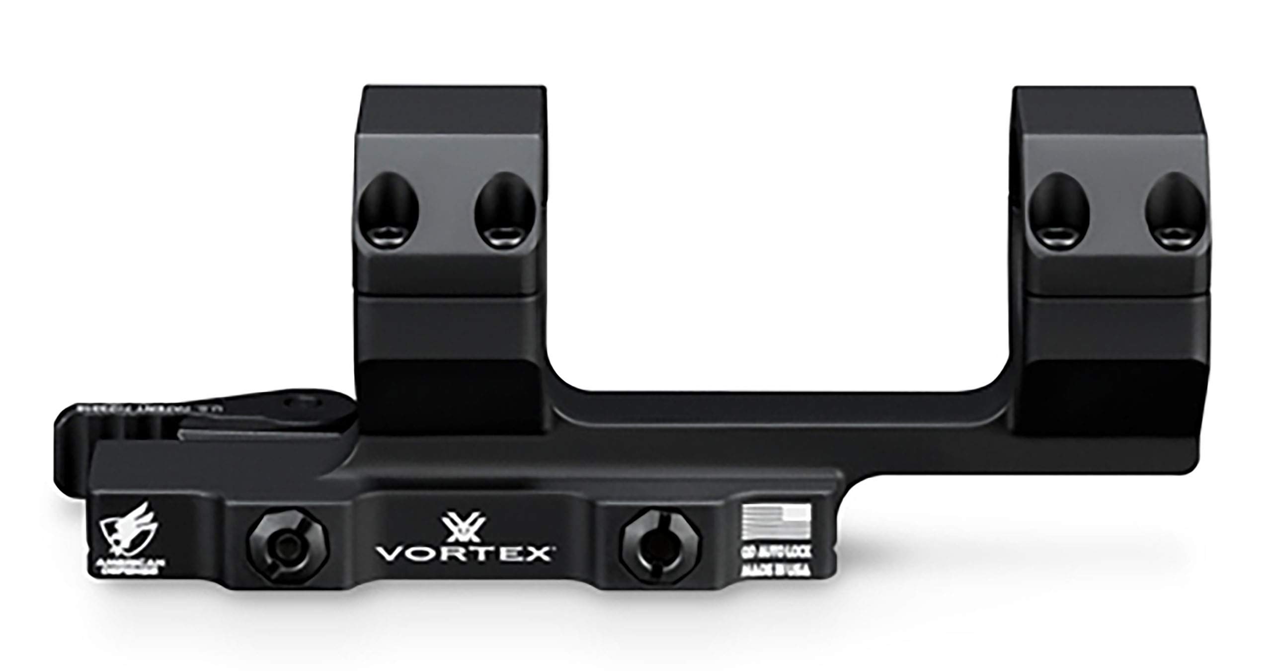 Vortex Optics Precision Quick-Release Extended Cantilever 30mm Riflescope Mount - 2-Inch Offset - Picatinny Compatible, Made in USA - Unlimited, Unconditional Warranty
