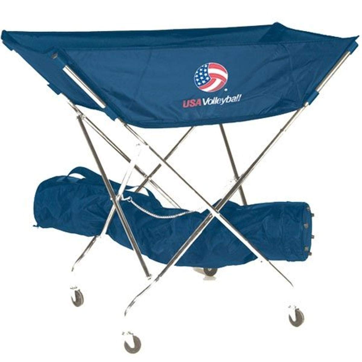Tandem Sport Ultimate Volleyball USA Drill Cart, 48" x 22" x 12" x 40"