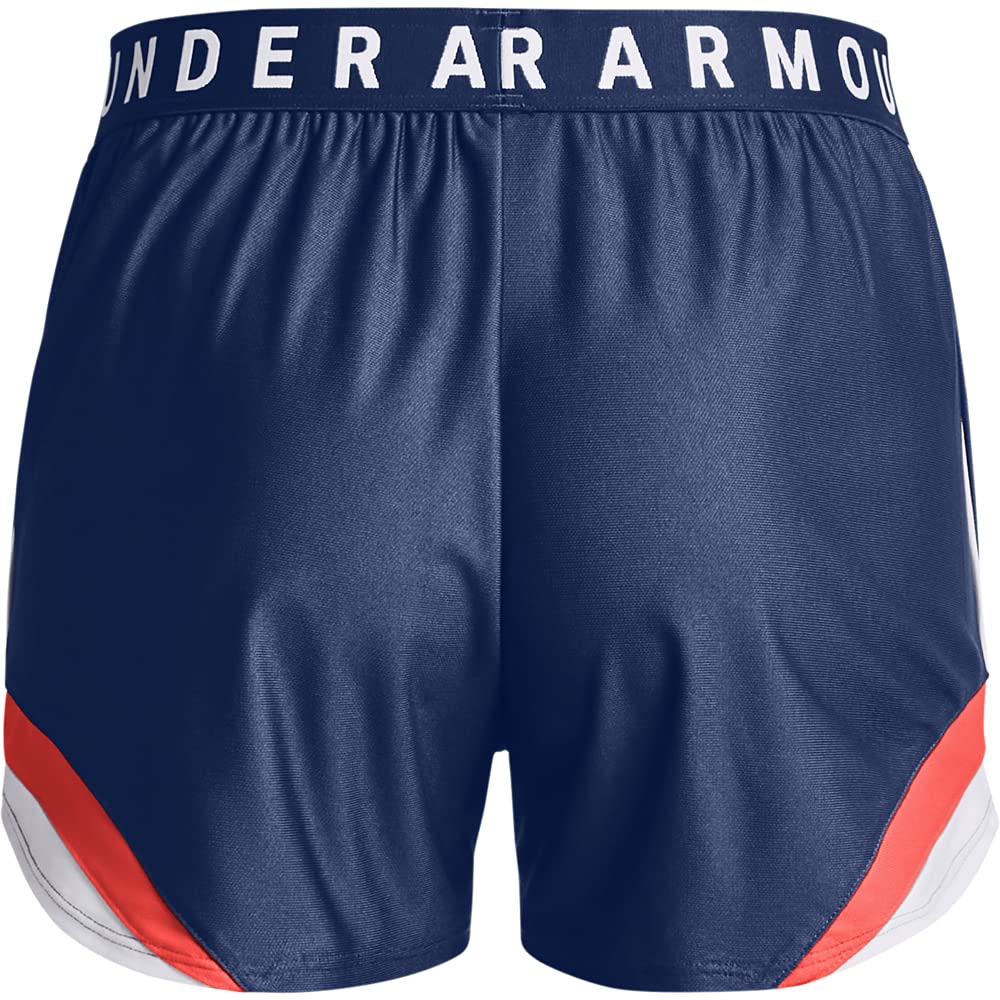 Under Armour Women's Play Up TriCo Shorts 3.0, Indigo (404)/White, Large