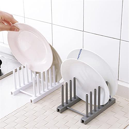 WUDILU Kitchen Organizer Pot Lid Rack Stainless Steel Spoon Holder Pot Lid Shelf Cooking Dish Rack Pan Cover Stand Kitchen Accessories (Color : OneColor)
