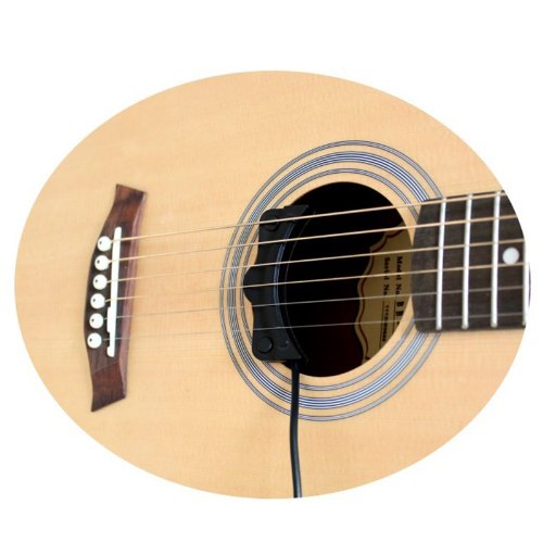 Vktech Classical Acoustic Guitar Amplifier Soundhole Pickup 6.3mm Jack 5M Cable
