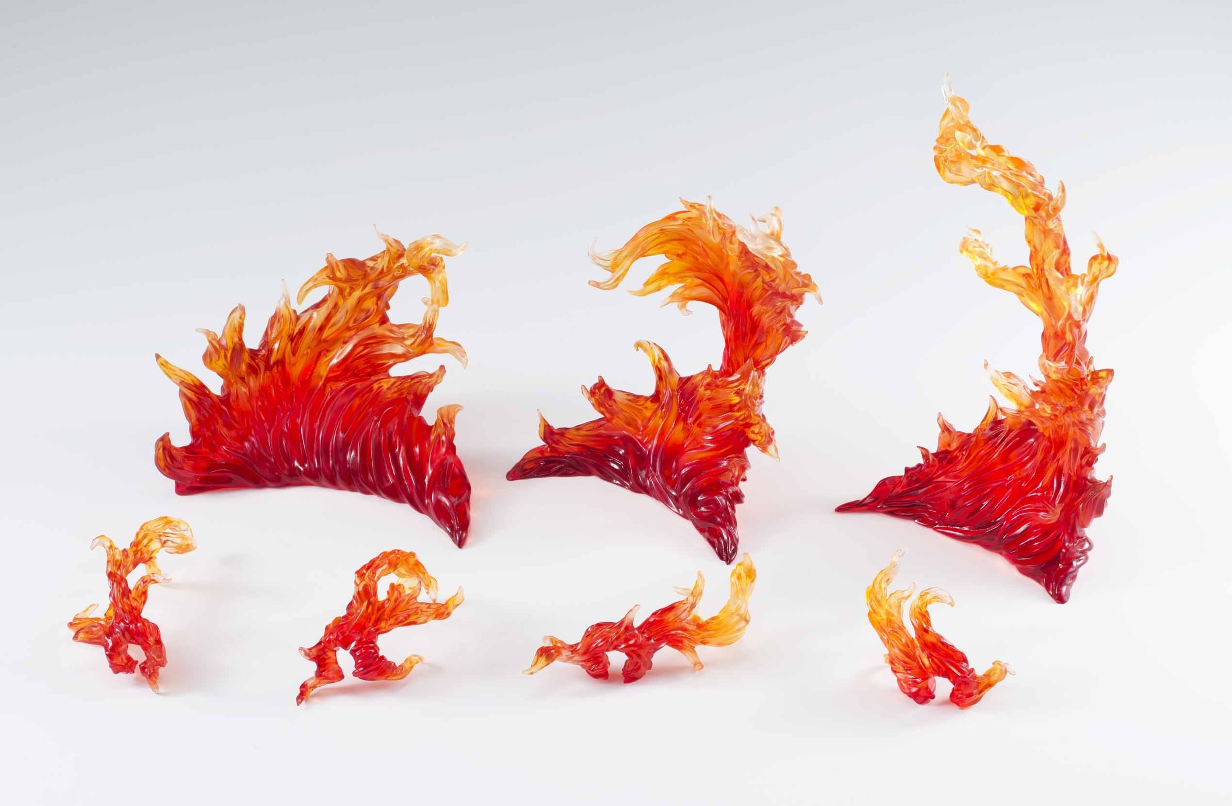 TAMASHII NATIONS Bandai Tamashii Effect Burning Flame Action Figure, Red