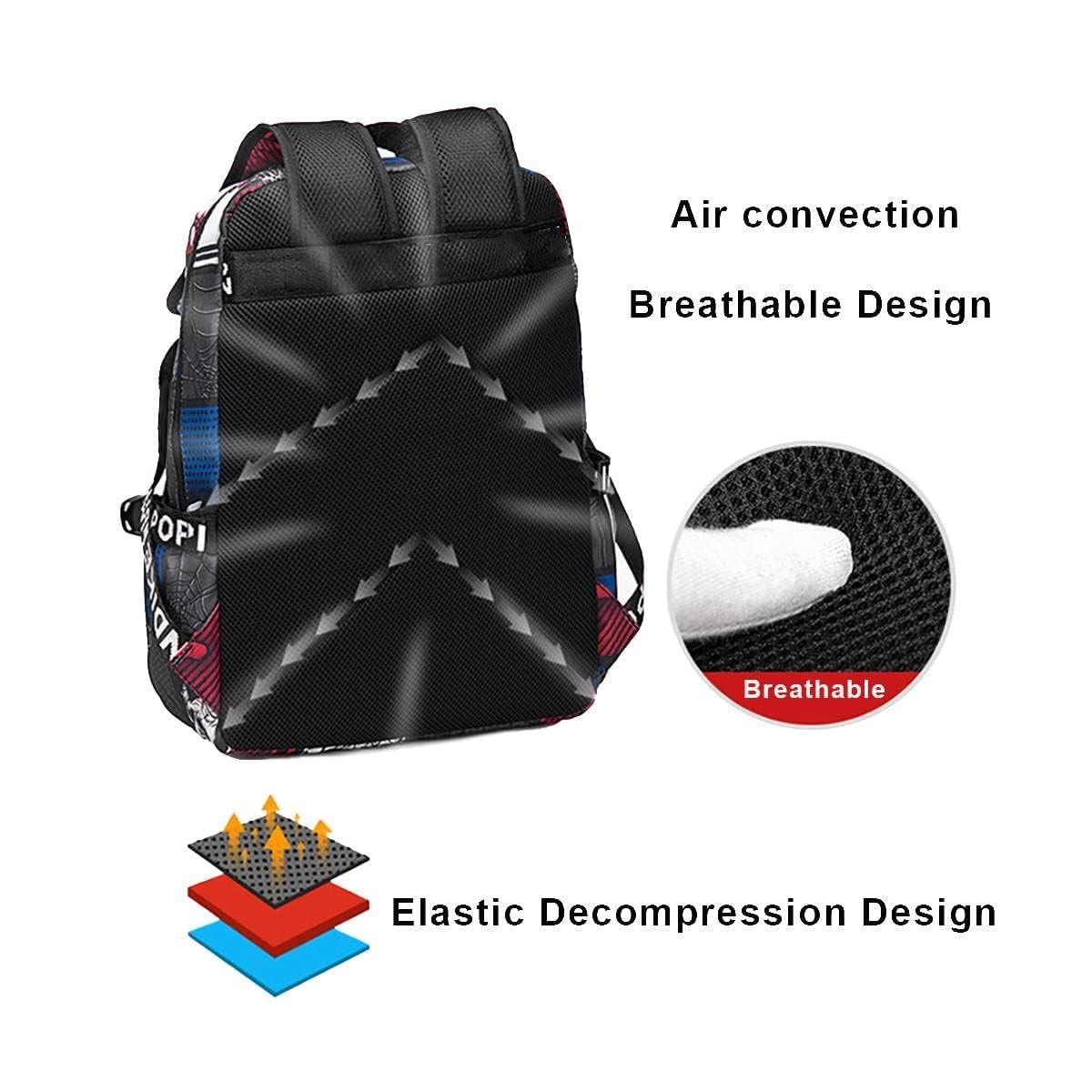 XKJFOTCY Shark Backpack for Boys, Fashion Multi-Functional Teens Bookbag, Laptop Backpack, Casual Daypack