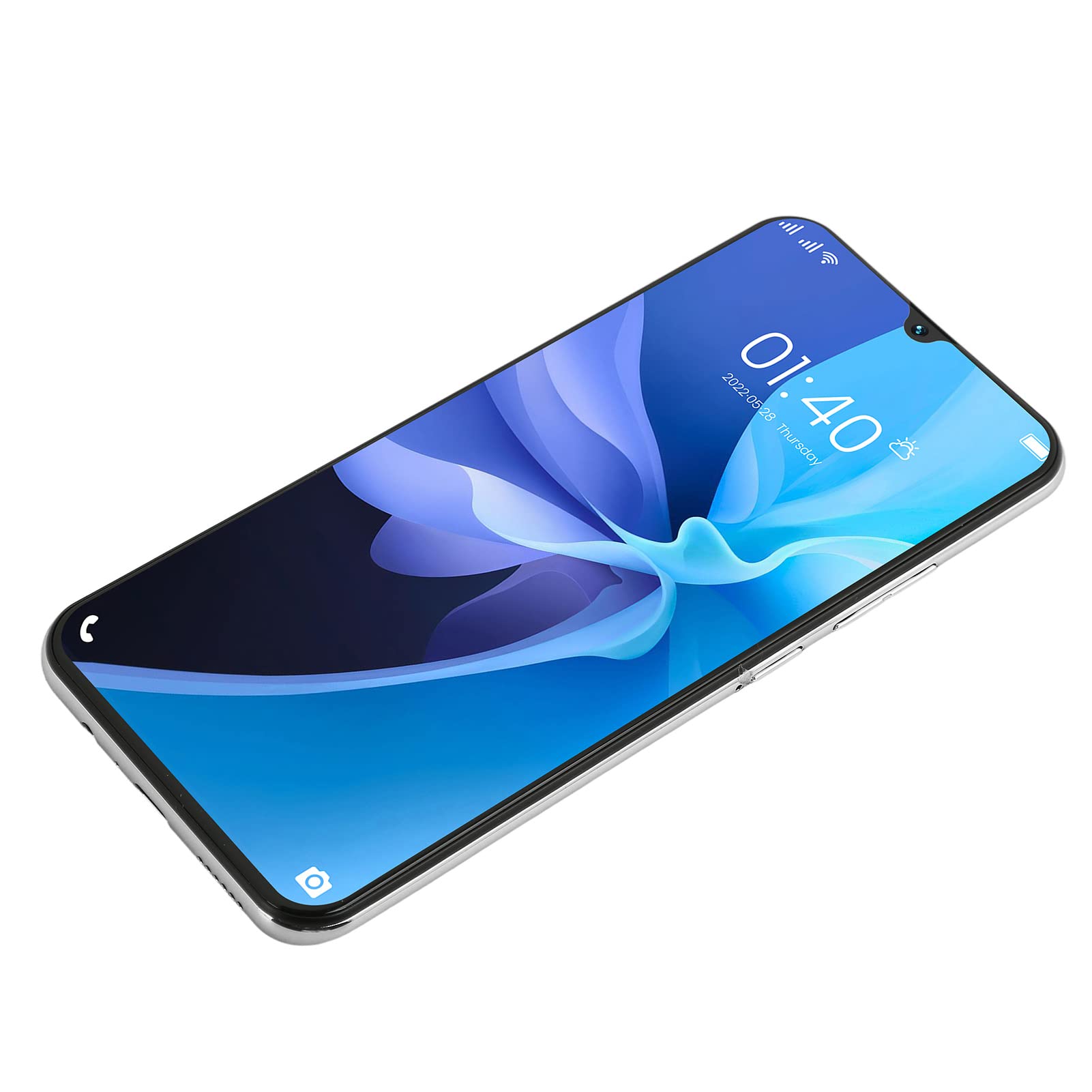 Tangxi S22 Ultra Unlocked Smartphone for Android 11, 6.4in 4GB 64GB ROM MT6582 HD Water Drop Screen Cell Phone, Front 5MP Rear 13MP 1960x1080 Mobile Phone 100β240V Silver (US