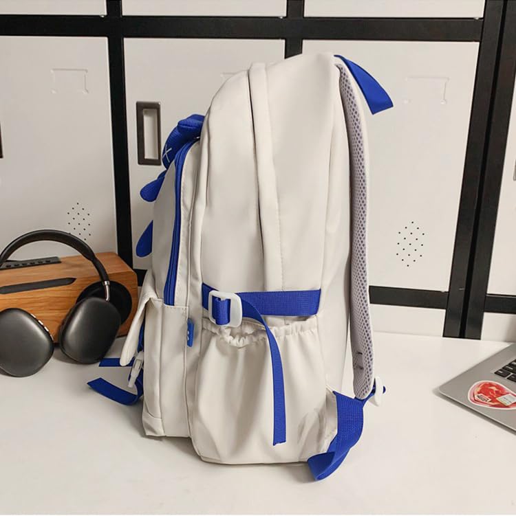 VLTBL 3PCS Kawaii Rabbit Schoolbag Fashion Aesthetic Shoulder Bag Large Capacity College Style Backpack for Boys And Girls