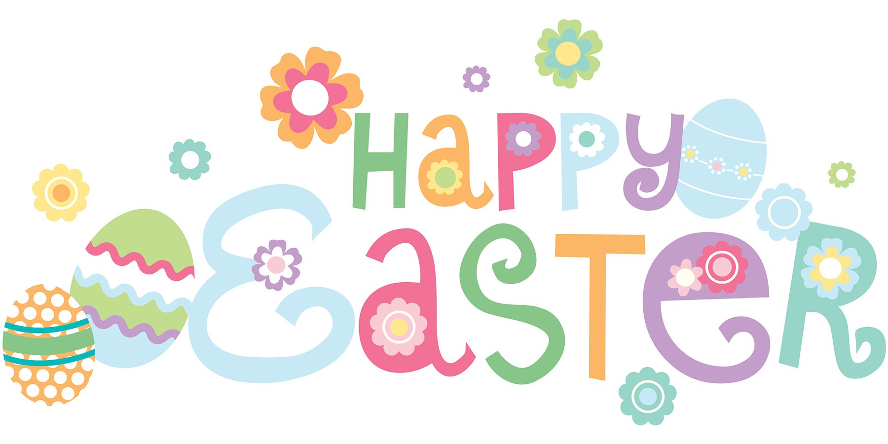 WallPops DWPQ2406 Happy Easter Wall Quote, Multicolor