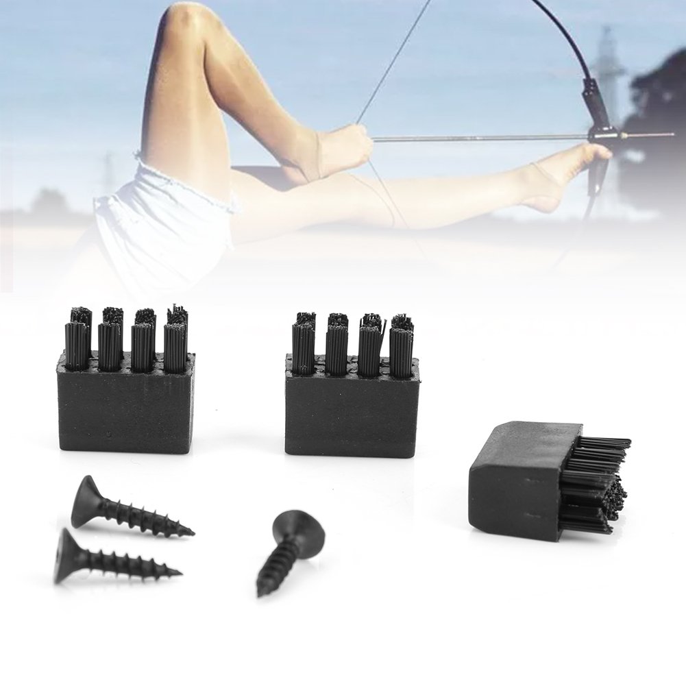 Vbestlife 3pcs Small Arrow Rest, Bow Arrow Rest, Blade Arrow Rest, Hostage Arrow Rest Brushes, Arrow Rest Replacement Brushes with 3pcs Screws for Hostage Arrow Rest Archery Bow