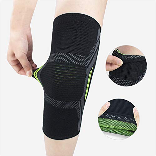 ZJDU Knee Compression Sleeve Support for Running, Jogging, Sports - Brace for Joint Pain Relief, Arthritis and Injury Recovery,1pcs,L