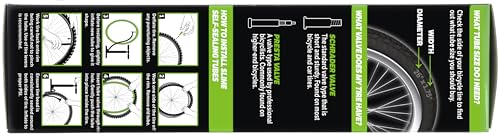 Slime 30081 Bike Inner Tube with Slime Puncture Sealant, Super Thick, Extra Strong, Self Sealing, Prevent and Repair, Schrader Valve, 26" x 1.75-2.125"