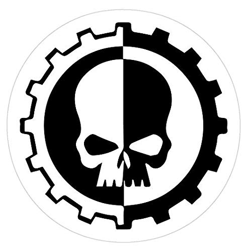 Warhammer 40k Adeptus Mechanicus, Warhammer Decal Sticker - Sticker Graphic - Auto, Wall, Laptop, Cell, Truck Sticker for Windows, Cars, Trucks