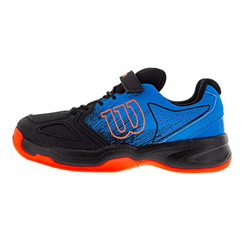 Wilson KAOS Junior Tennis shoes, Hawaiian Surf/Black/Fiery Coral, 12
