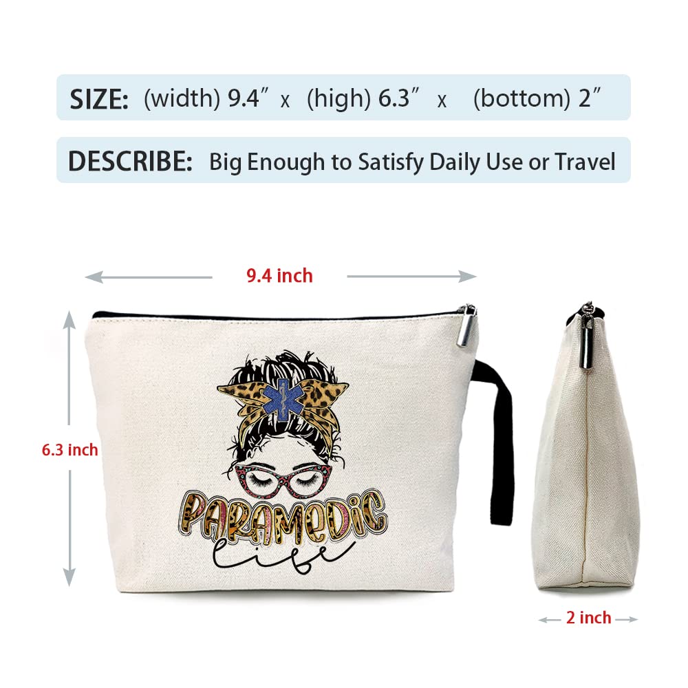 ZHANTUONE Cosmetic Bag,Paramedic Life,Paramedic Gift ,Women Paramedic,Gift for Women Paramedic,Paramedic School Graduation Gift ,Paramedic Staff Thanksgiving Gift,Great Paramedic Staff