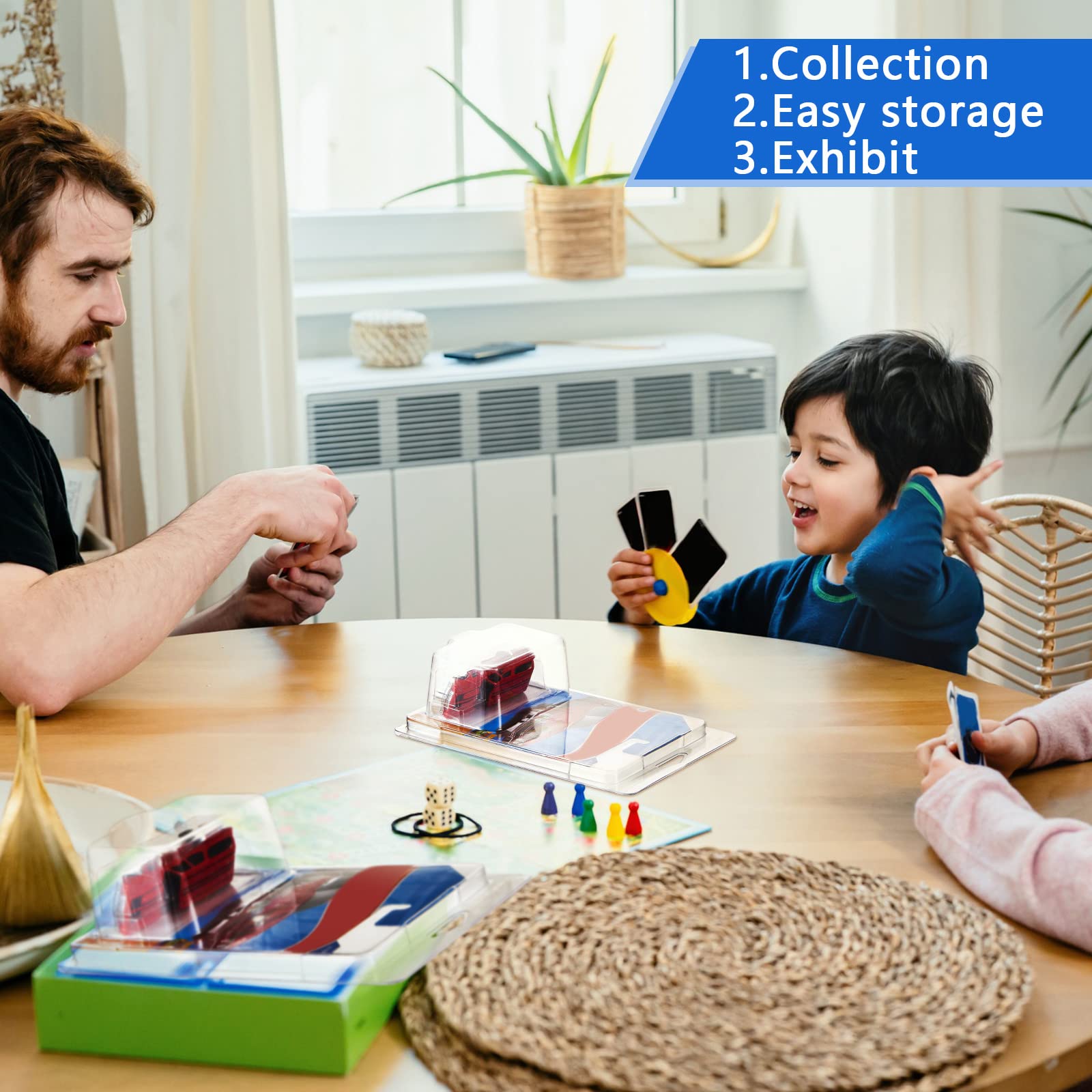 Tatuo 12 Pieces Protector Case Compatible with Hot Wheels Protector Packs for Display Storage, 6.5" x 4.25"