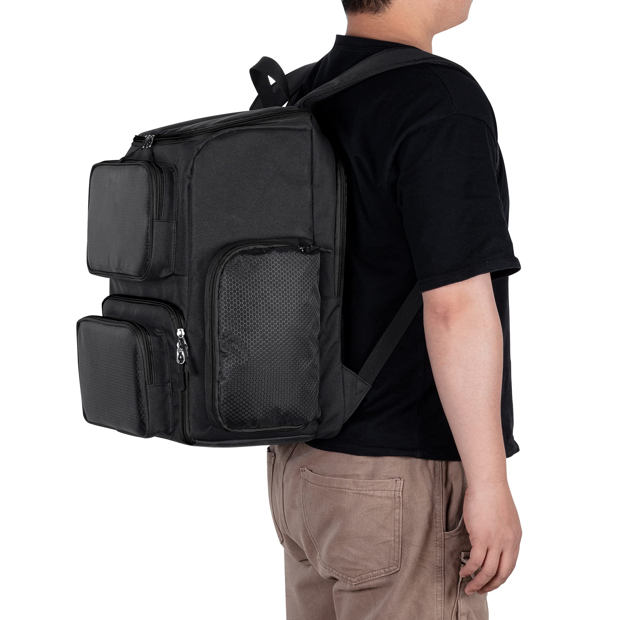 Trunab Travel Carrying Backpack Compatible with Xbox Series X, Storage Case Bag with 2 Inner Spaces for Xbox Game Console and Other Gaming Accessories