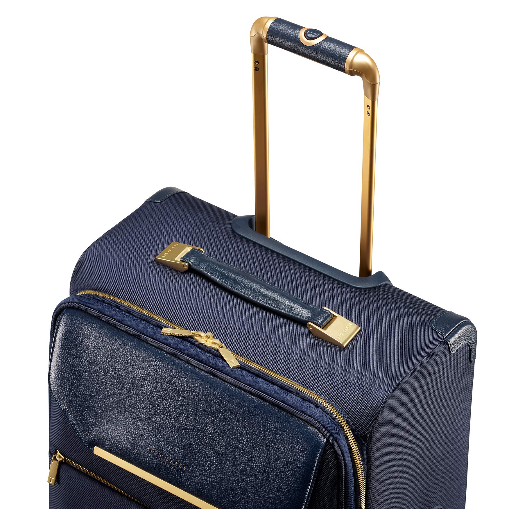 Ted Baker Albany Softside Lightweight Fashion Spinner Luggage Suitcase (Black, Holdall Bag)