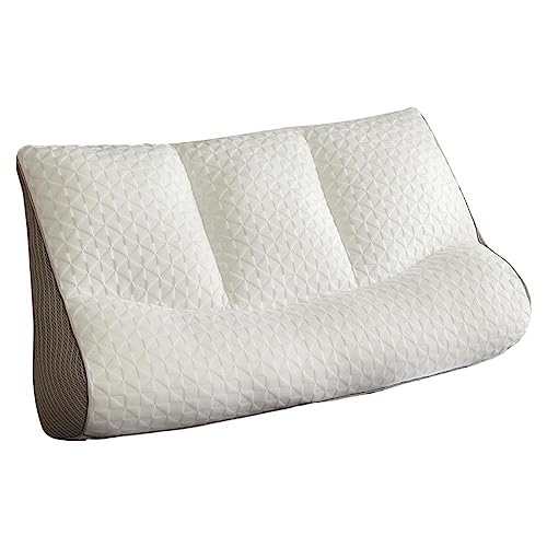 ZIFARM Bed Pillows, Neck Support Cervical Cushion, Hexagonal Grid, Lesson Shape, Orthopedic Cushion, Bed Supplies