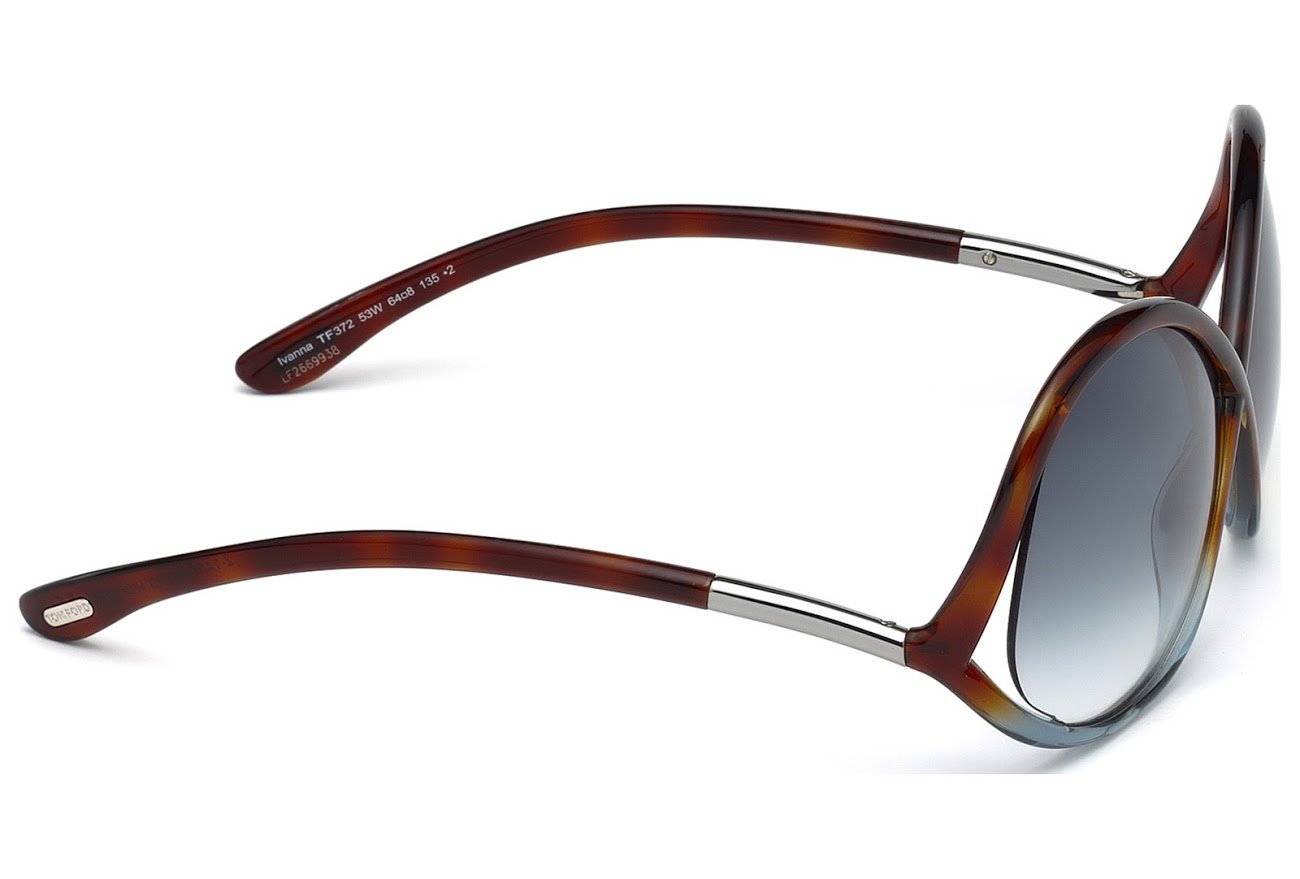 Tom Ford TF 372 Ivanna 53W Havana Brown Sunglasses