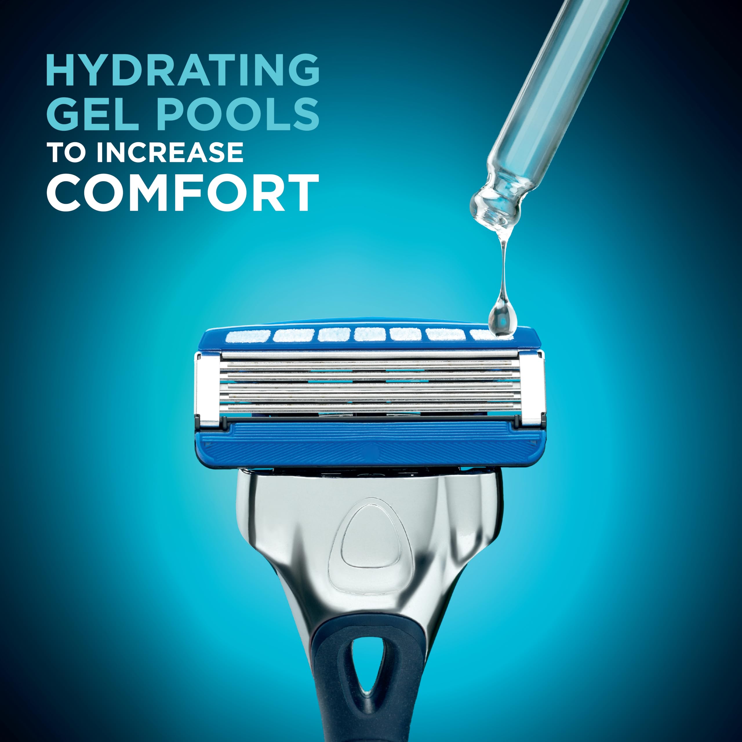 WILKINSON SWORD - Hydro 5 Skin Protection For Men | Hydrating Gel and Precision Trimmer | Pack of 12 Razor Blade Refills