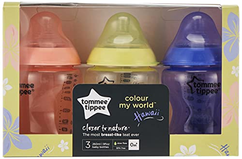 Tommee Tippee Colour My World 3 x 260ml Bottles
