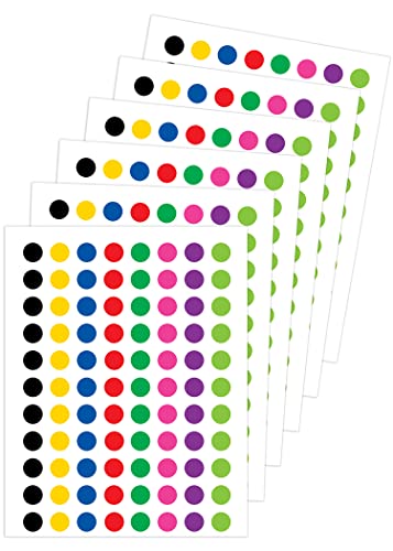 Teacher Created Resources Colorful Circles Mini Stickers Value Pack, Multi Color (4743)