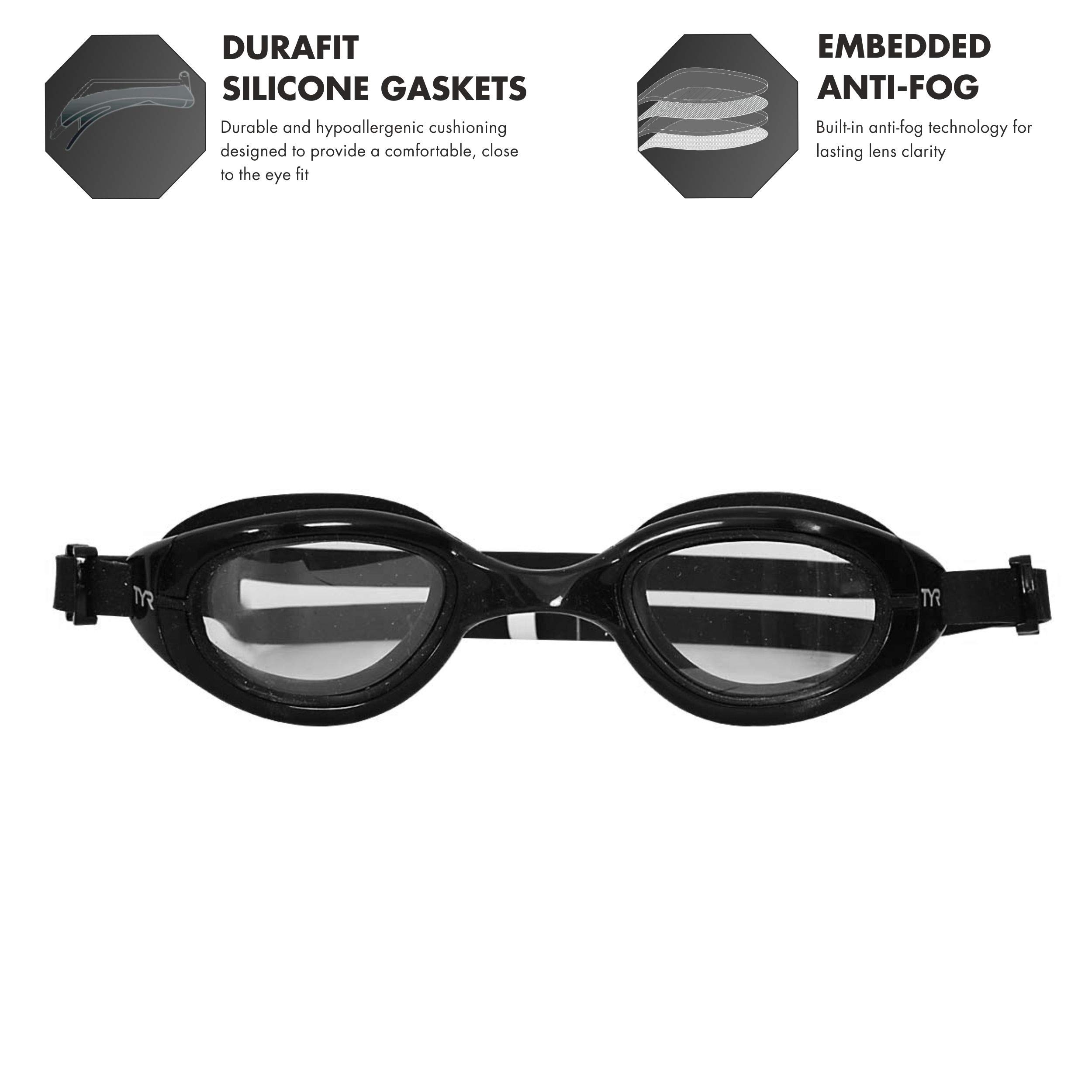TYR Special Ops 2.0 Transition Goggles, Small, Black