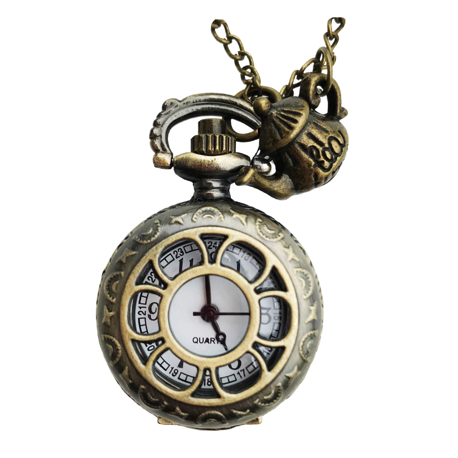 UMBRELLALABORATORY Alice in Wonderland Watch Necklace Jewelry Costume Gothic Lolita Accessories