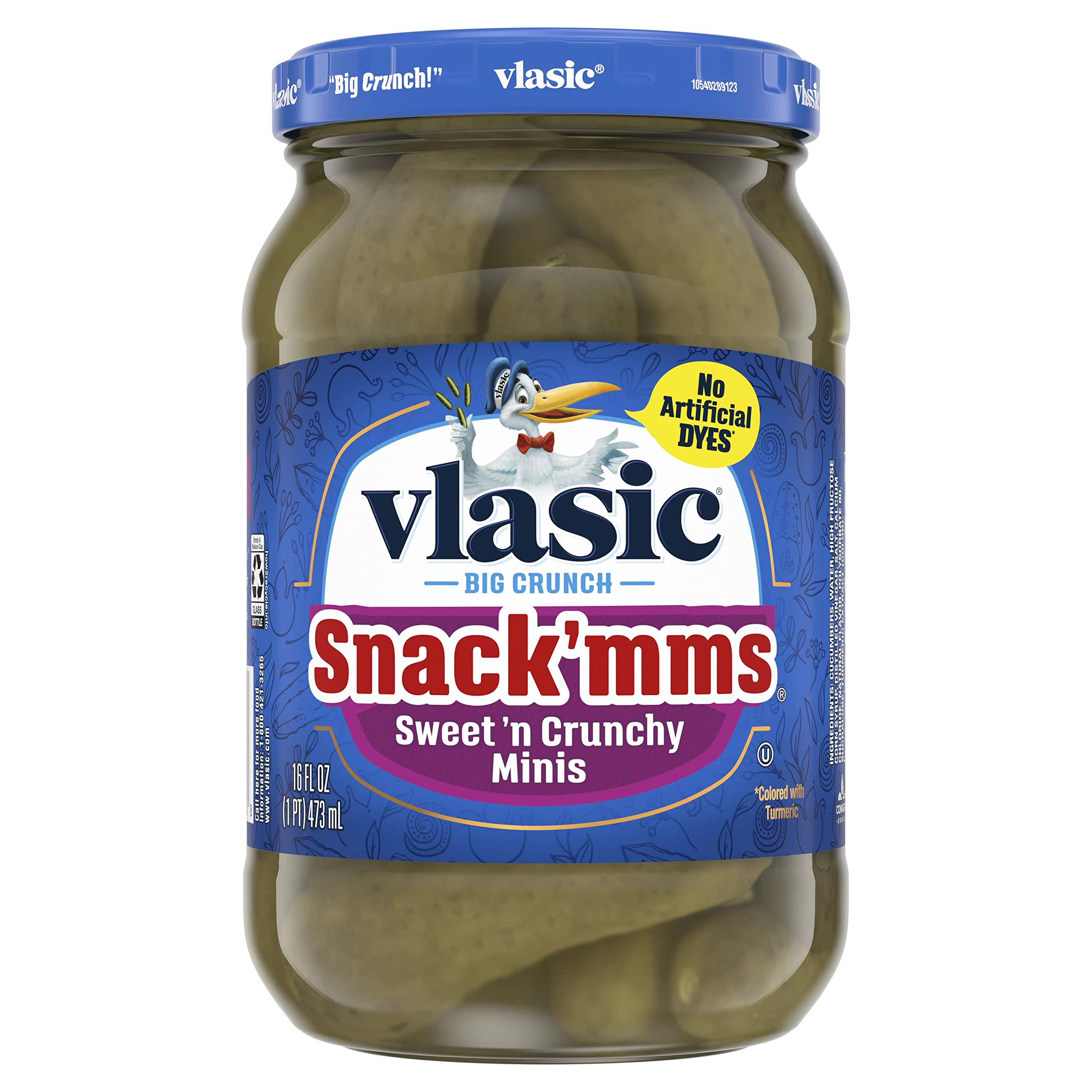 Vlasic Snack'mms Sweet'n Crunchy Mini Pickles, 16 FL OZ