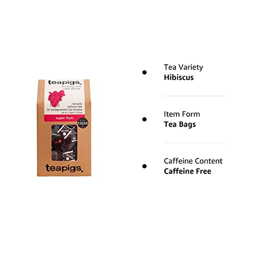 Teapigs Super Fruit Tea Made With Whole Fruit (1 Pack of 50 Tea Bags)