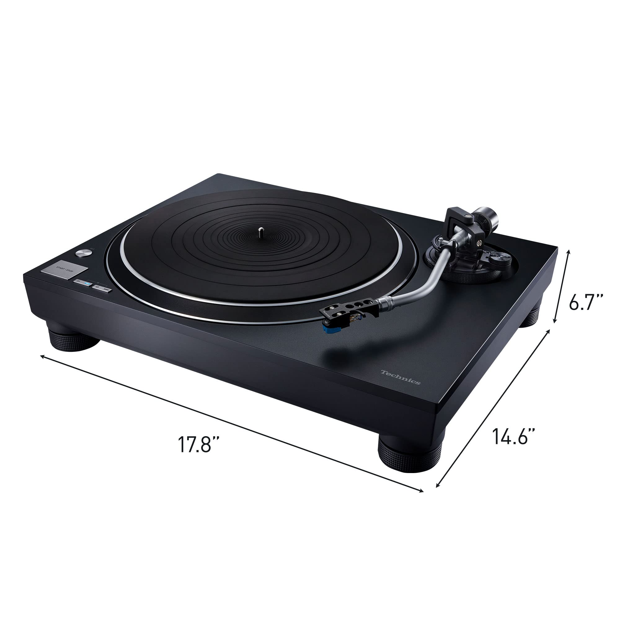Technics Turntable, Premium Class HiFi Record Player with Coreless Direct, Stable Playback, Audiophile-Grade Cartridge and Auto-Lift Tonearm, Dustcover Included β SL-100C, Black (SL-100C-K)