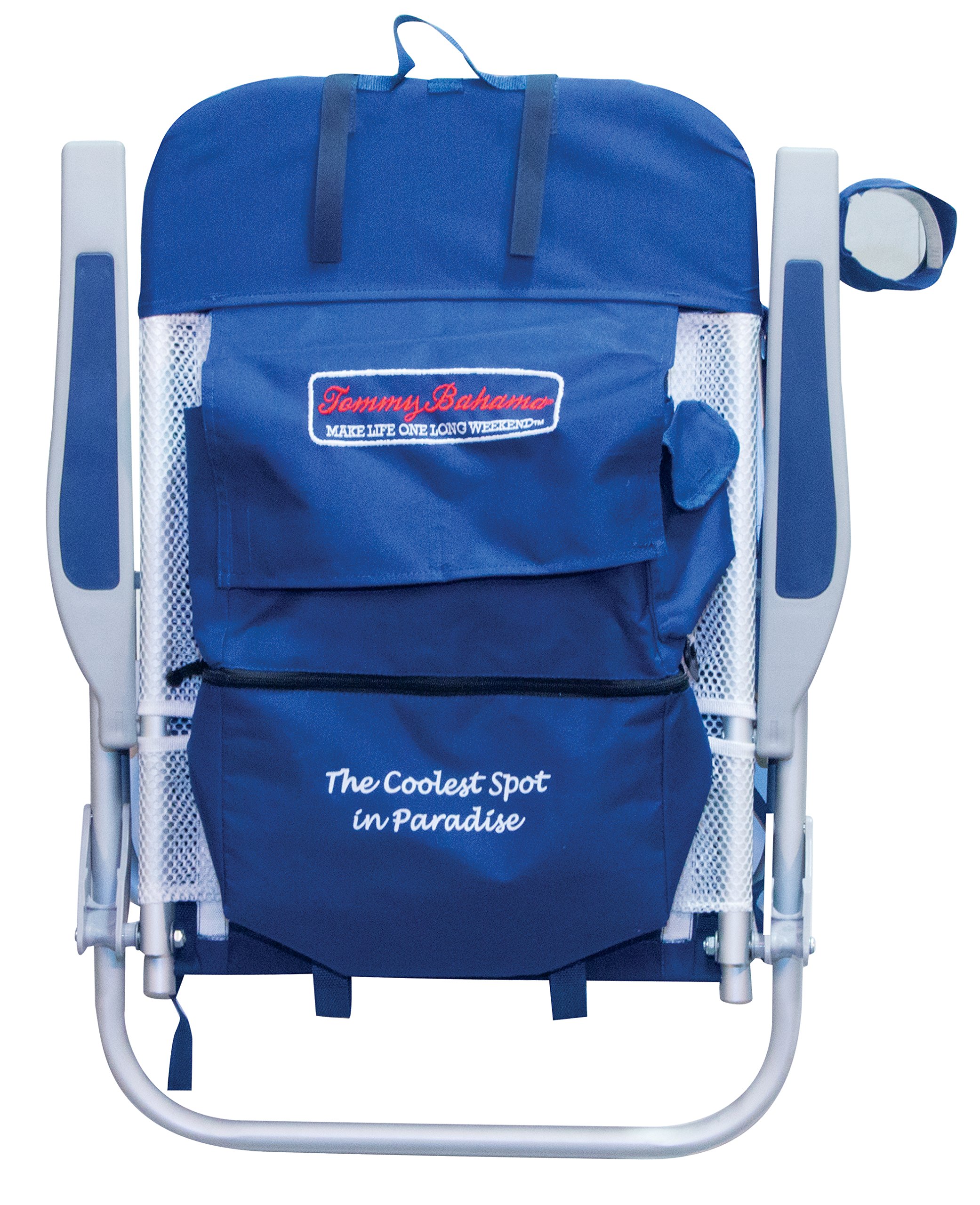 Tommy Bahama Mesh Trim with Cooler Backpack Chair, Blue