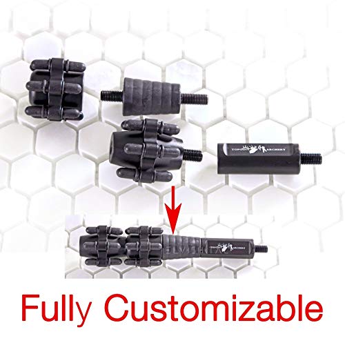 zzuus Archery Stabilizer 6.5" Customizable Stabilizer Vibration Dampening Compound Bow Hunting Accessory