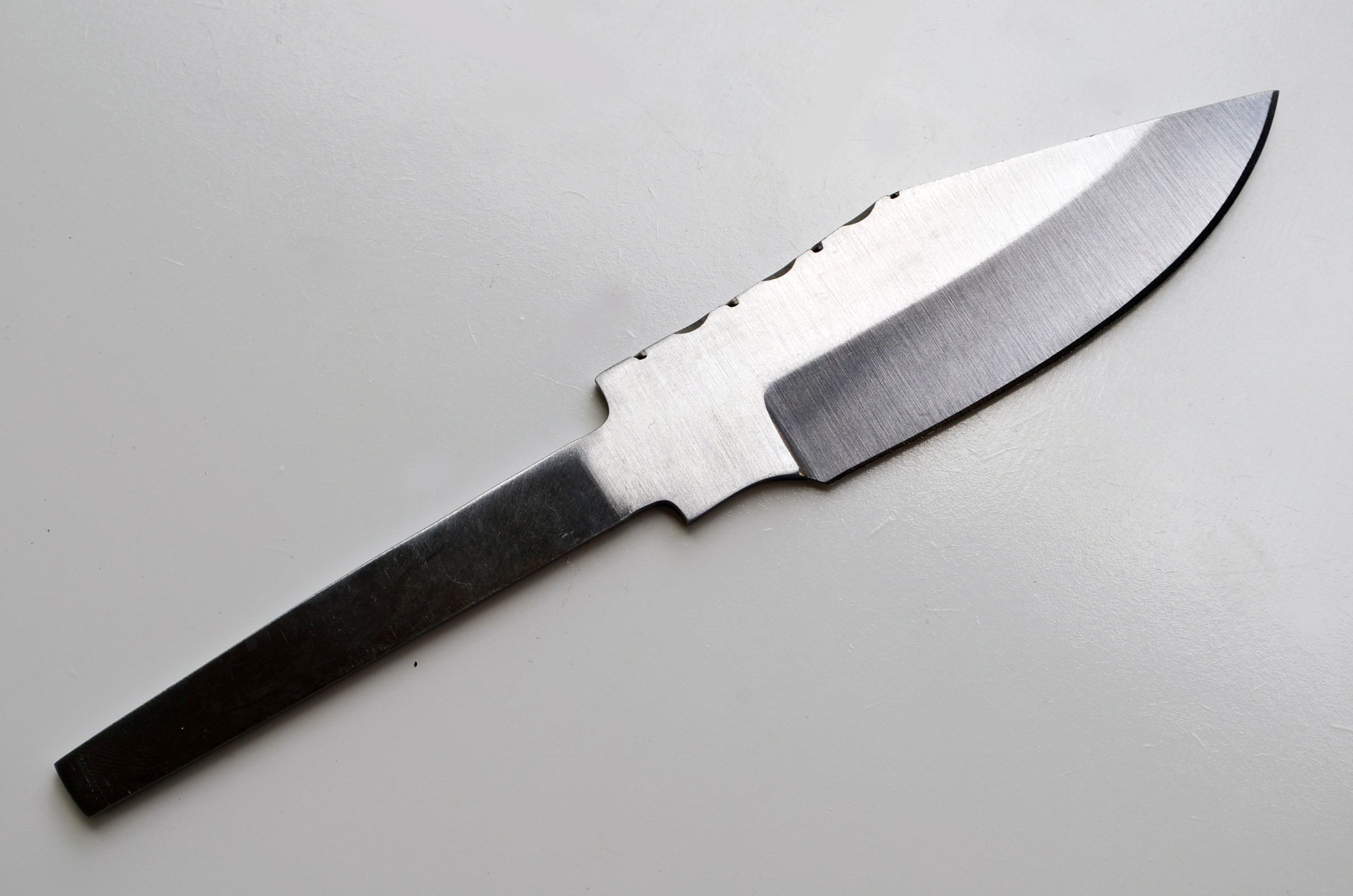 Whole Earth Supply 1095 High Carbon Steel Clip Point Partial Tang Knife Blank Blade Hunting Skinning Skinner 1095HC