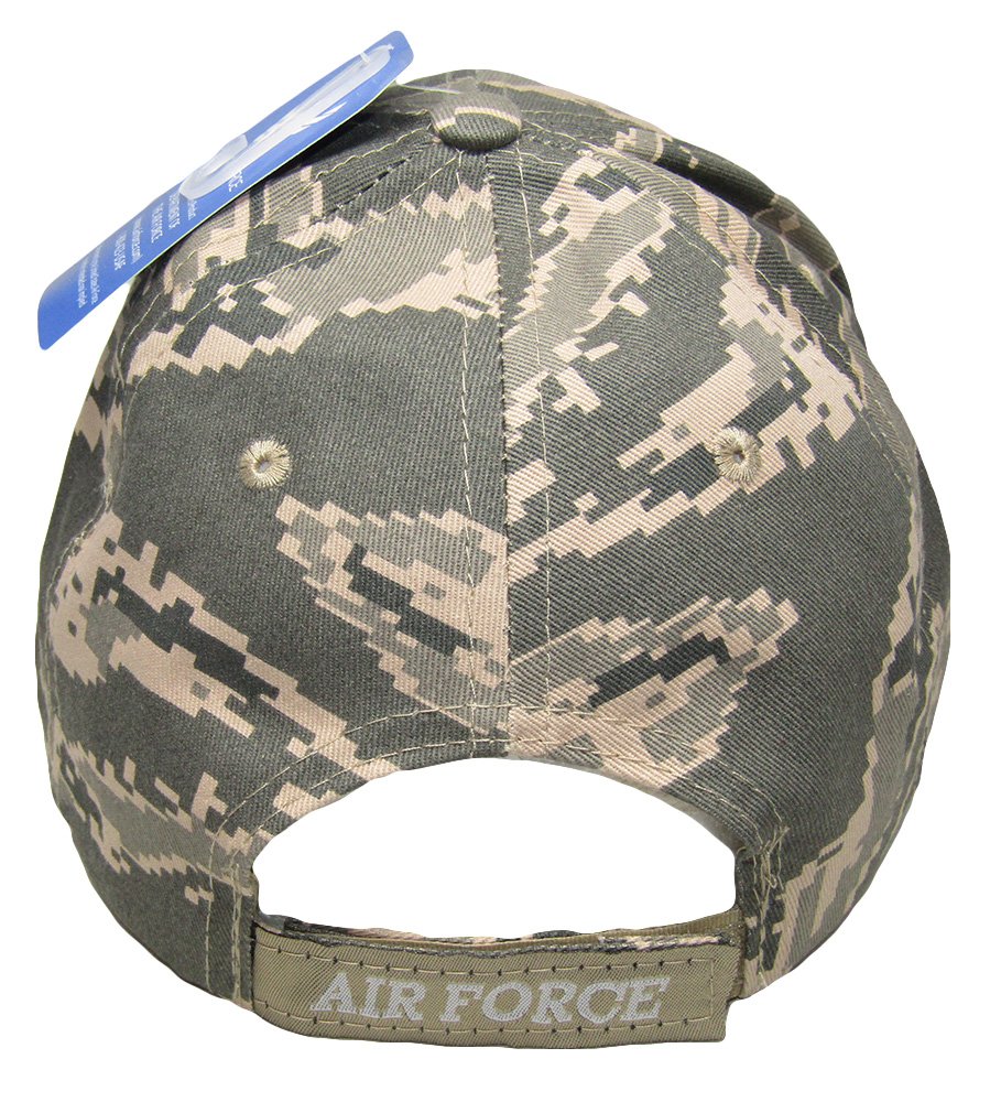 USAF United States Air Force USA Flag On Bill Digital ACU Camo Embroidered Cap