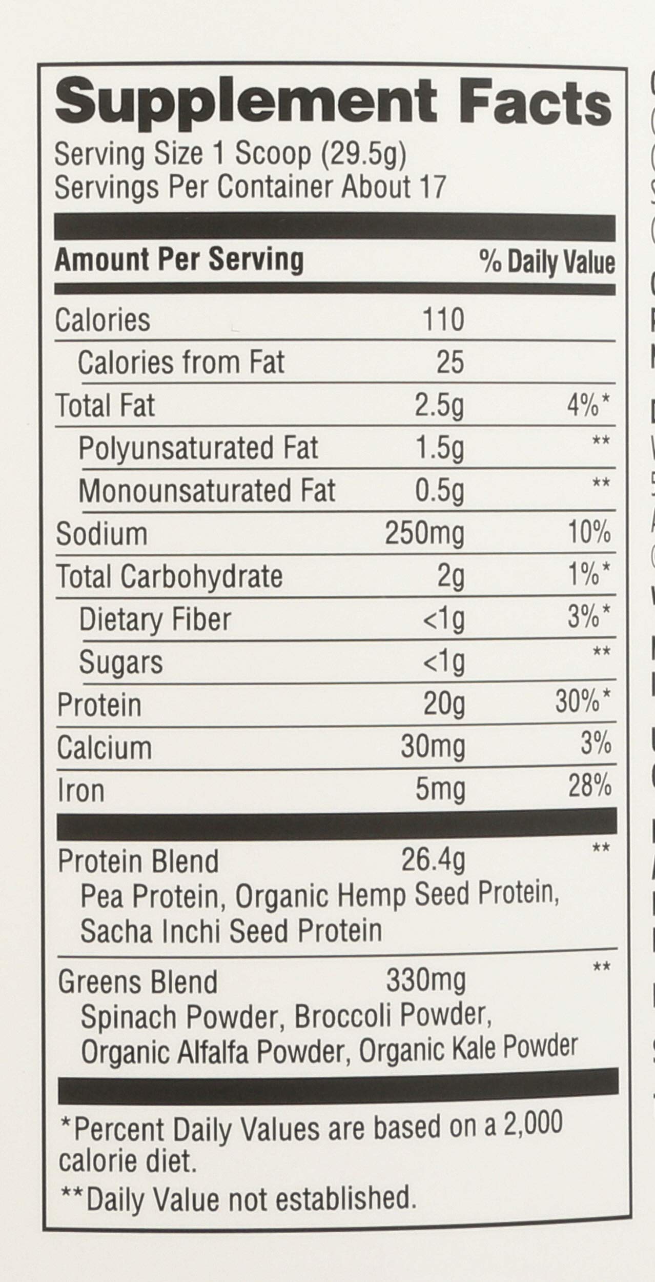 Whole Foods Market, Protein Powder And Greens Coconut Almond, 18 Ounce