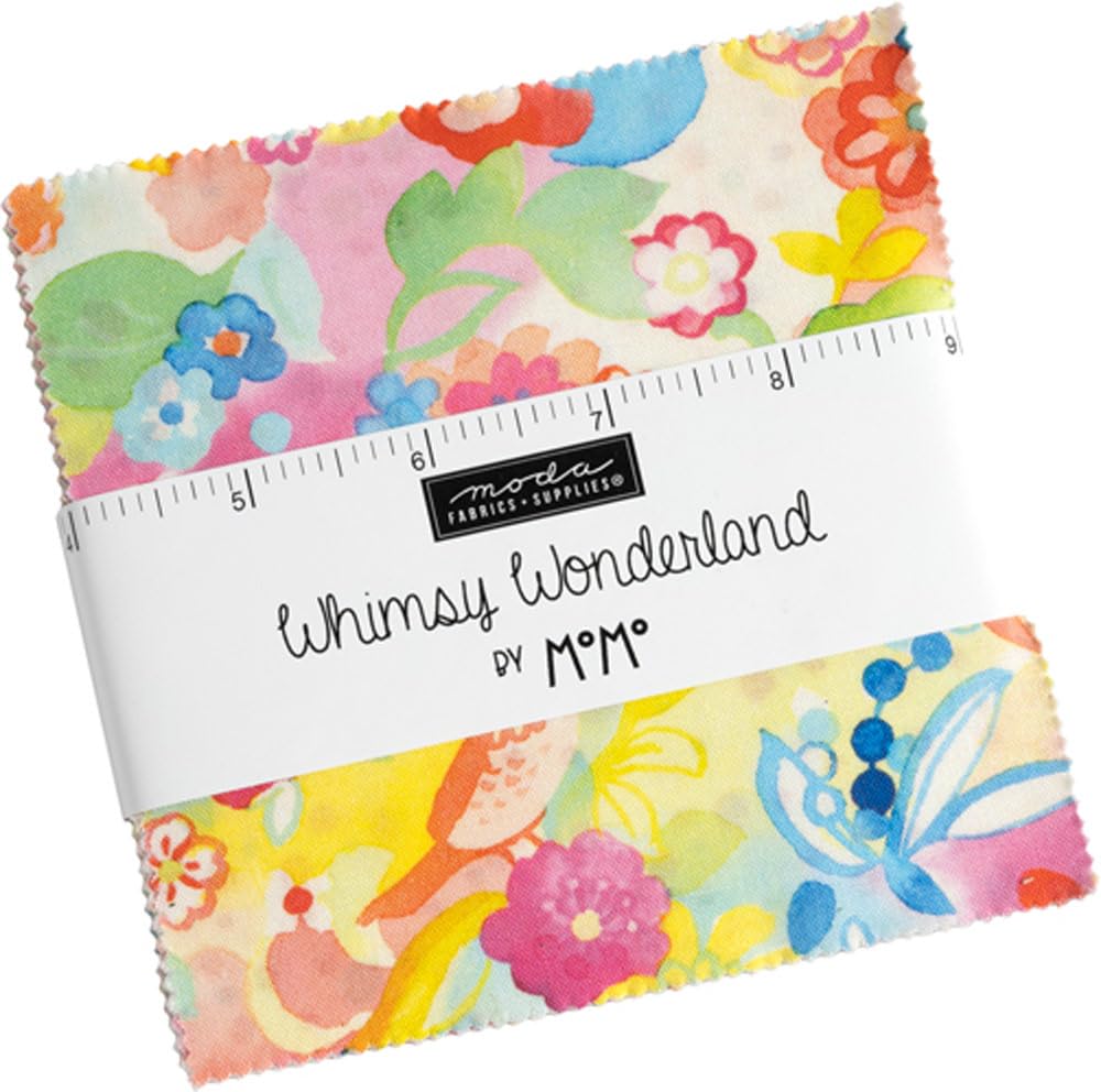 Whimsy Wonderland Charm Pack by MoMo; 42-5" Precut Fabric Quilt Squares