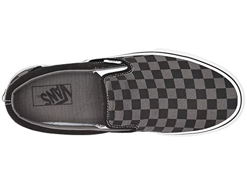 Vans Unisex Adults’ Classic Slip On Trainers Black/Pewter
