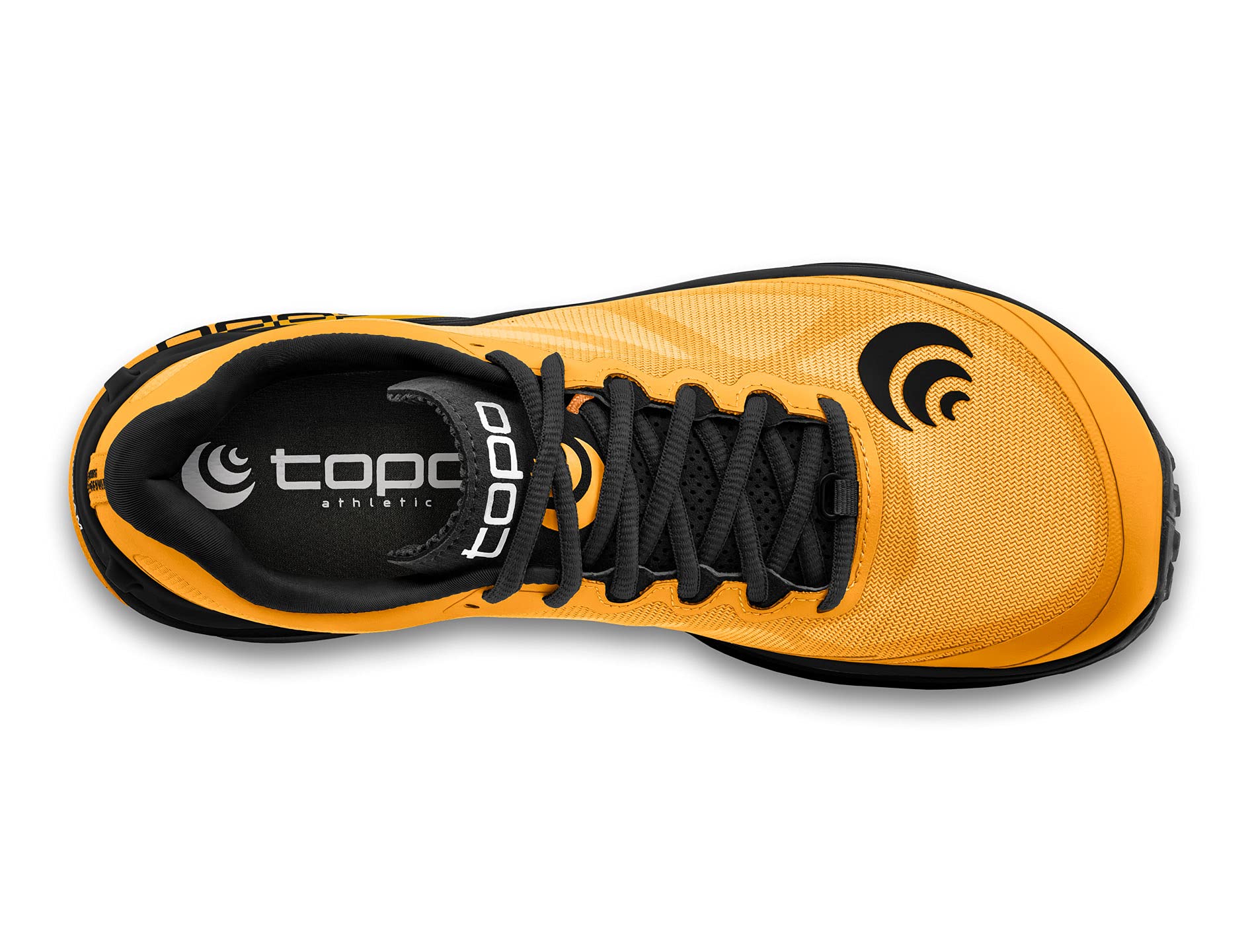 Topo Athletic Men's MTN Racer 2 Comfortable Lightweight 5MM Drop Trail Running Shoes, Athletic Shoes for Trail Running, Mango/Black, Size 12